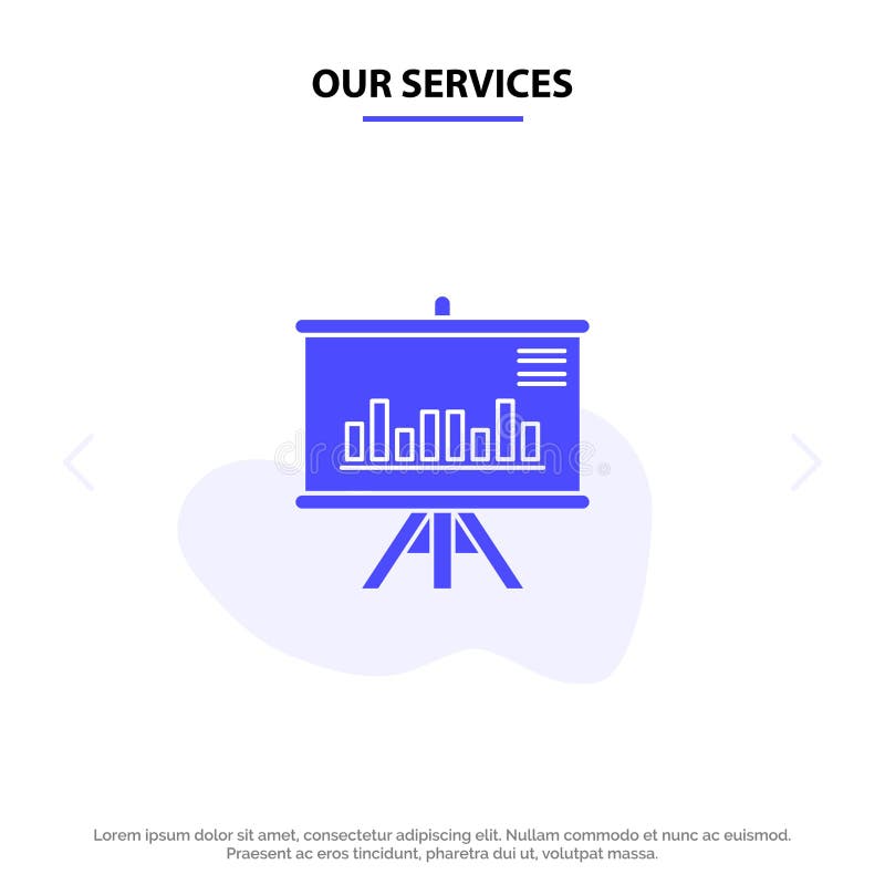 Our Services Presentation, Project, Graph, Business, Solid Glyph Icon ...