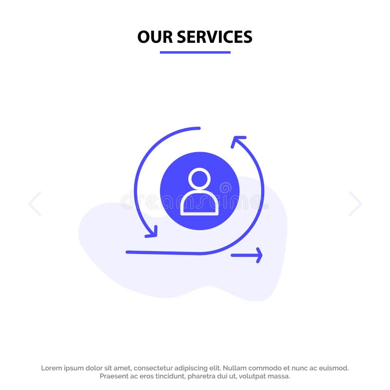 Our Services Returning, Visitor, Returning Visitor, Digital Solid Glyph ...