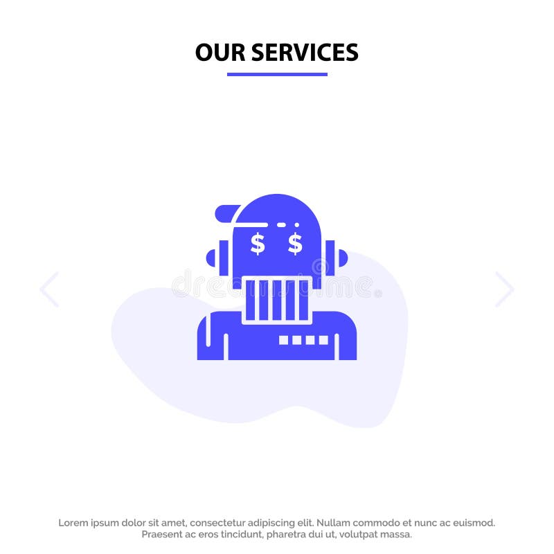 Our Services Robot Advisor, Adviser, Advisor, Algorithm, Analyst Solid ...