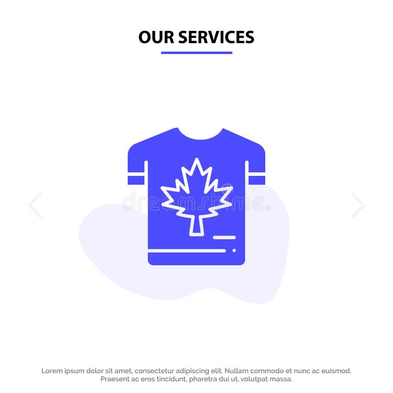 Our Services Shirt, Autumn, Canada, Leaf, Maple Solid Glyph Icon Web ...