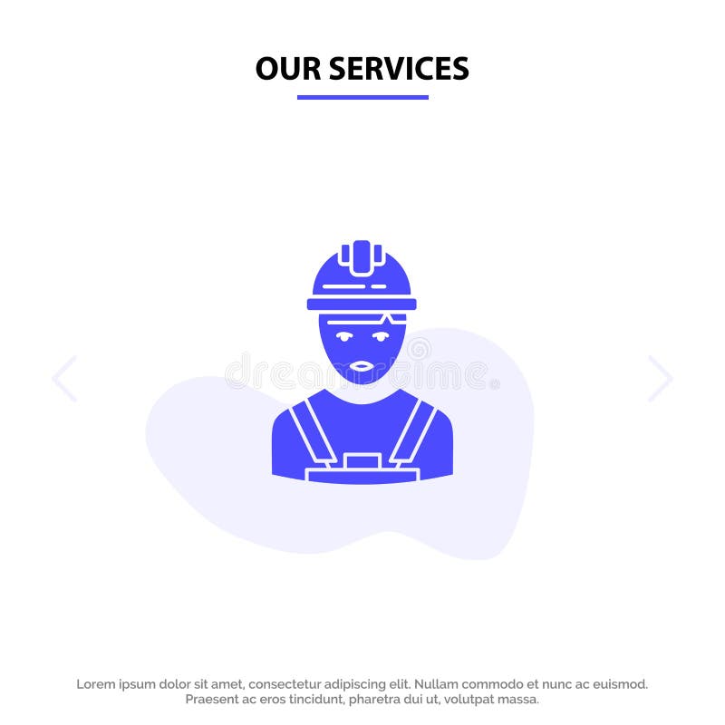 Our Services Worker, Industry, Avatar, Engineer, Supervisor Solid Glyph ...