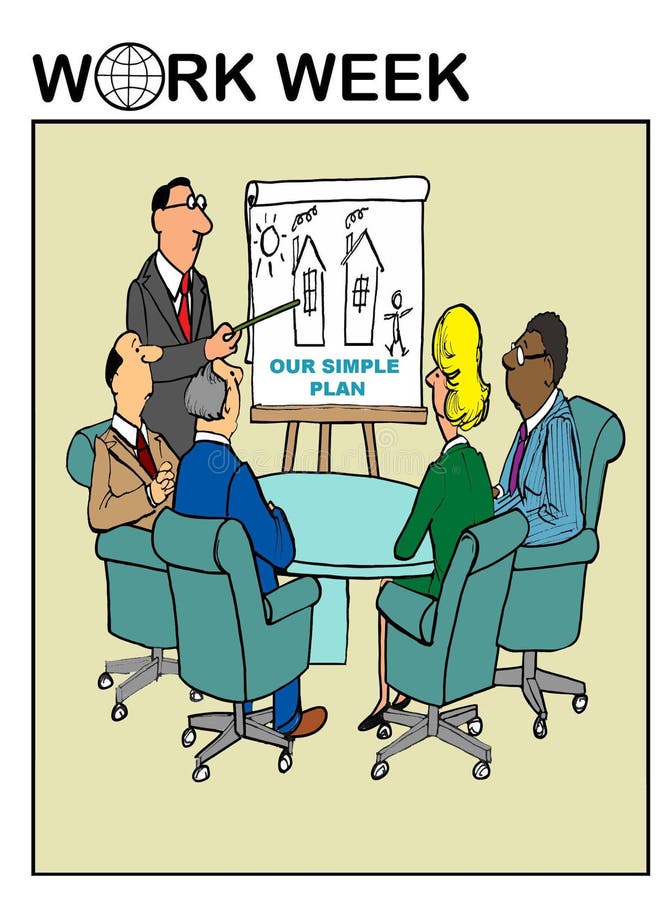 Our simple plan stock illustration. Illustration of strategy - 209607704