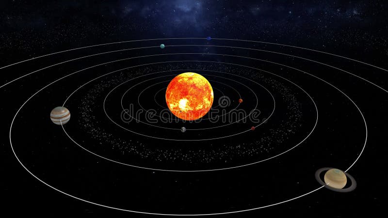 Solar System Illustrative Animation Stock Footage - Video of solar ...
