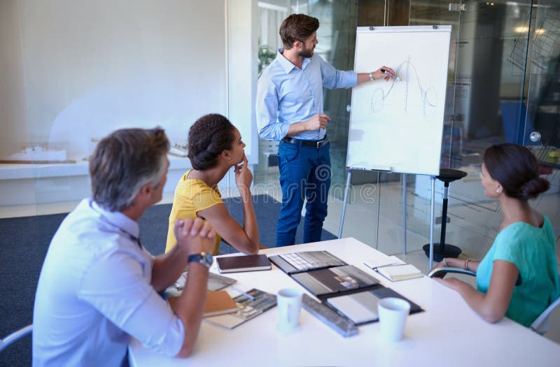 This is Our Target Area. a Handsome Young Man Giving a Business ...