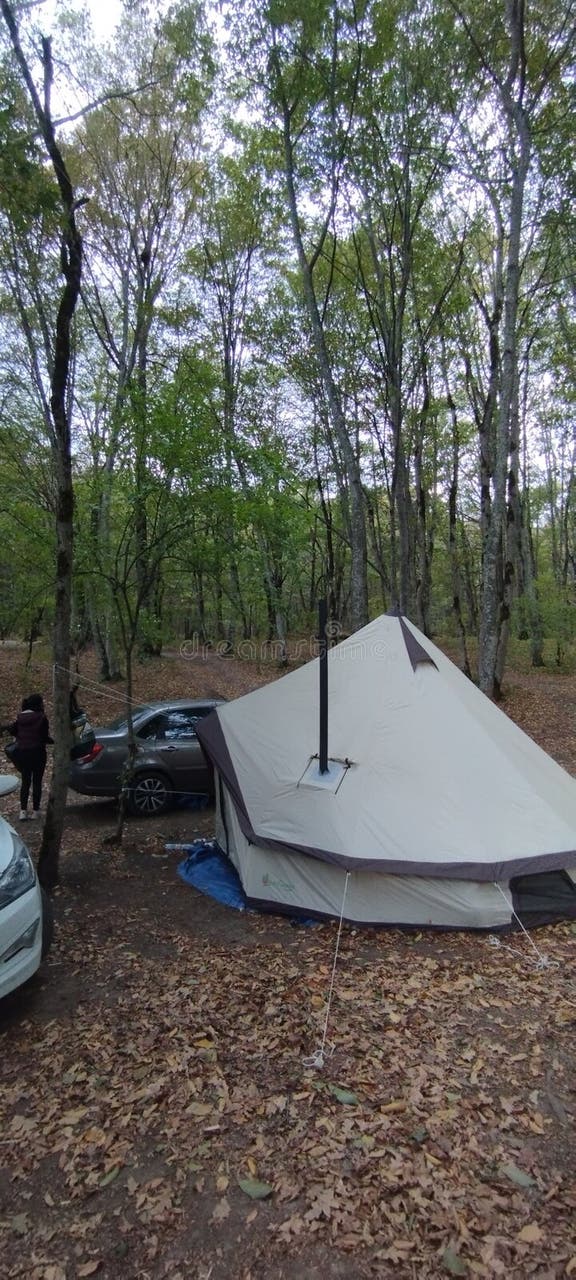 Our Tent in the Mountains in Autumn Stock Photo - Image of tent, autumn ...