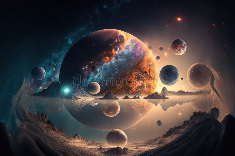Our unique universe stock illustration. Illustration of cosmos - 272569844
