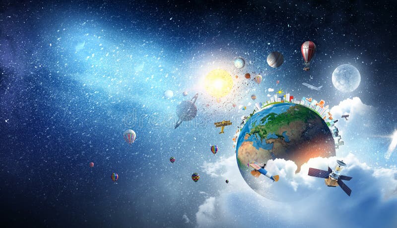 Our unique world stock photo. Image of sunrise, earth - 91594474