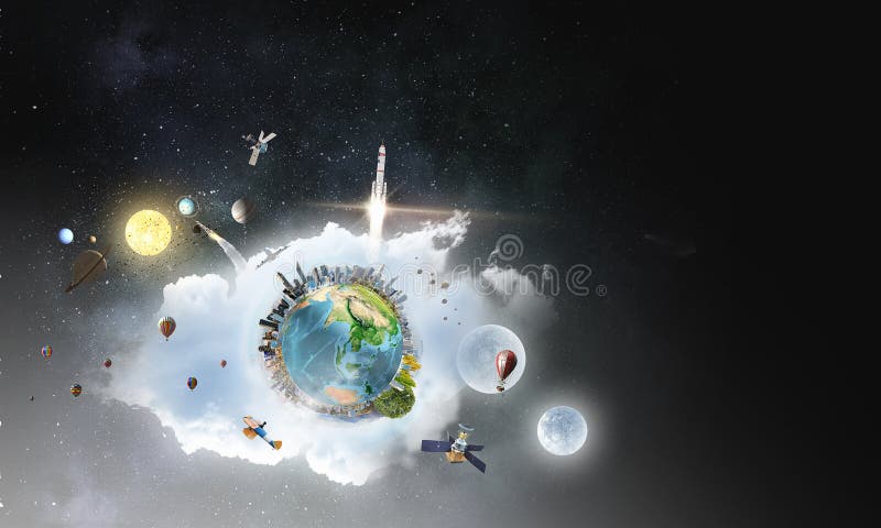 Our unique world stock illustration. Illustration of globe - 100001173