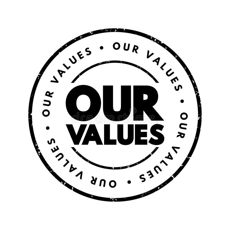 Our Values Text Stamp, Concept Background Stock Illustration ...