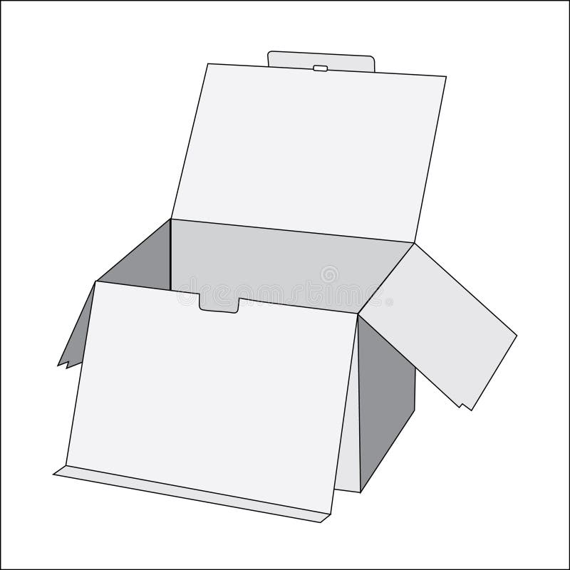 Paper Box Graphic stock illustration. Illustration of partner - 197997137