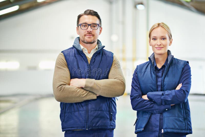 Our Warehouse is a Well-oiled Machine. Portrait of Two Floor Managers ...