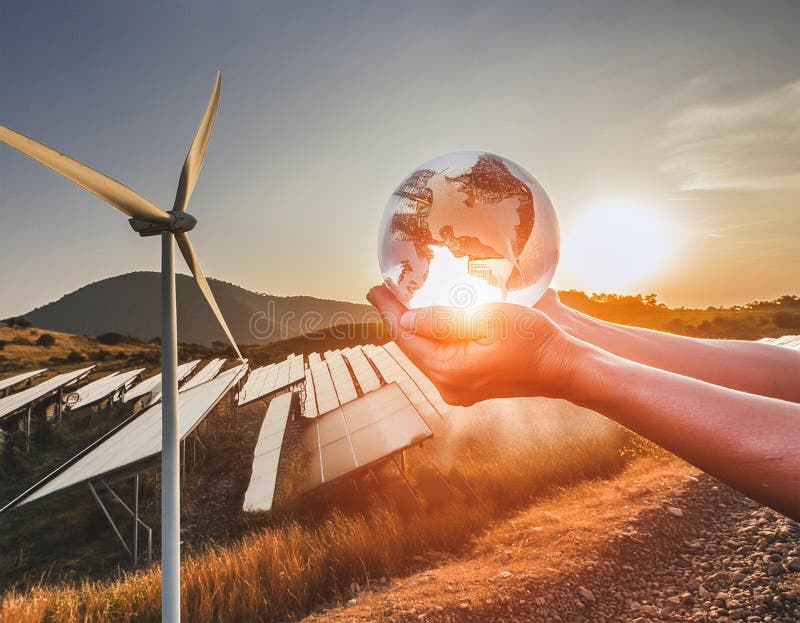 Our World in Our Hands Concept Stock Illustration - Illustration of ...