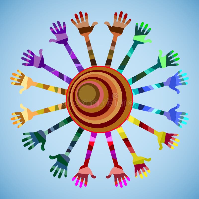 Our World Has a Lot of Colors and Friendship Stock Vector ...