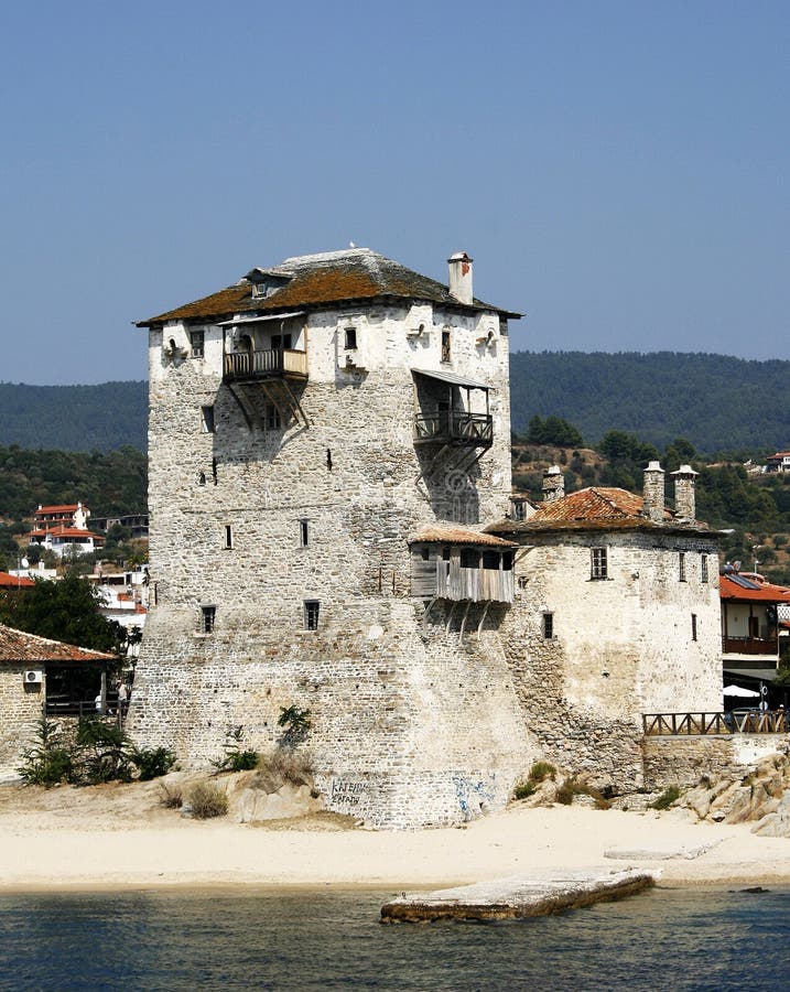 Ouranopolis Tower stock photo. Image of halkidiki, city - 6304204