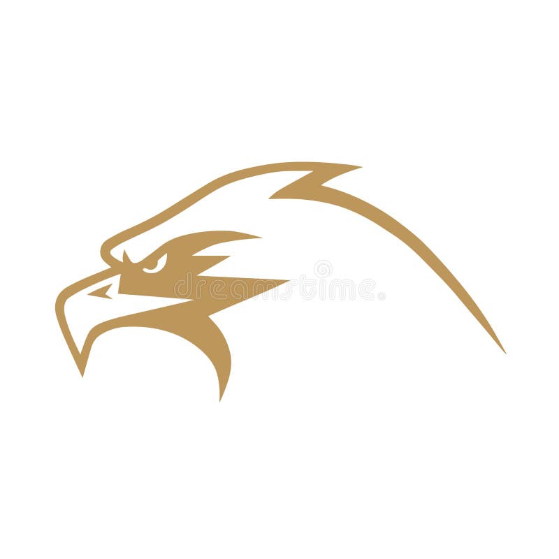 Ouro Eagle Logo Design Vetora Ilustração do Vetor - Ilustração de ...