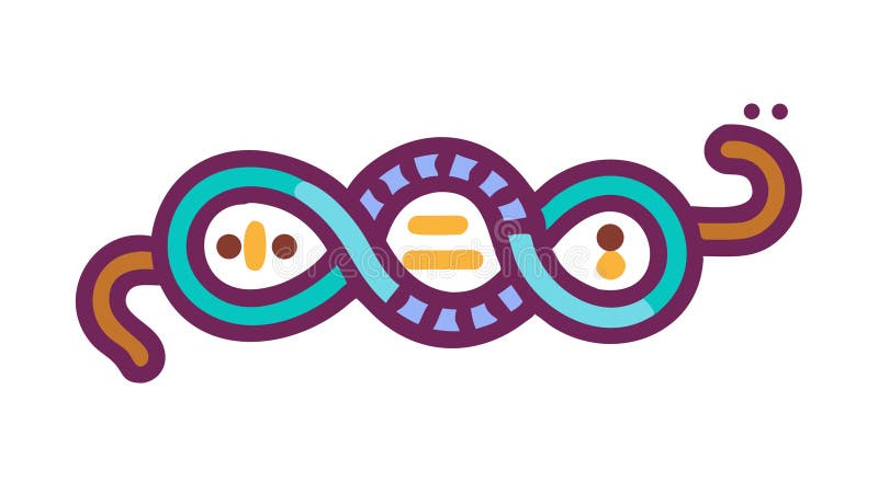 Ouroboros Circuit Icon: Infinite Loop Cyclic System, Vector Design ...
