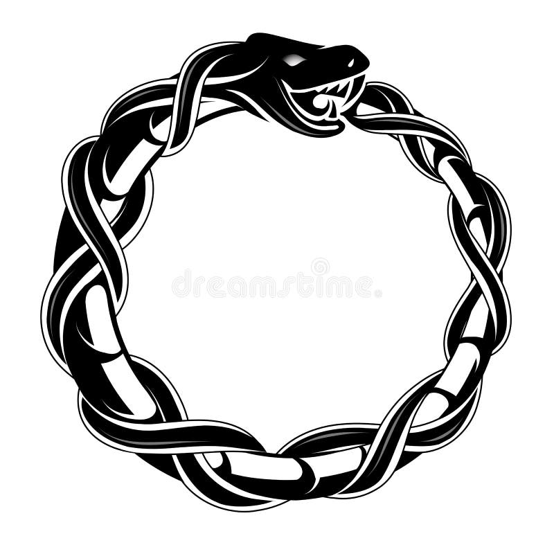 Ouroboros Snake Vector