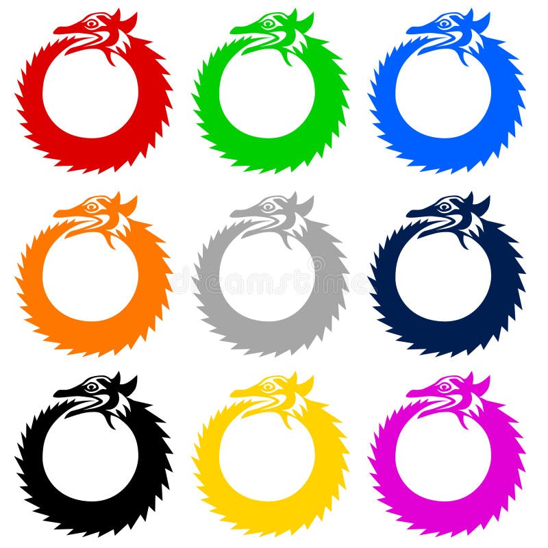 Ouroboros snake stock illustration. Illustration of serpent - 28441646