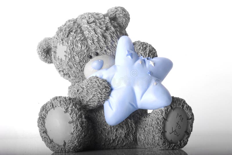Ours au nez bleu image stock. Image du bleu, ours, jouet - 5152537