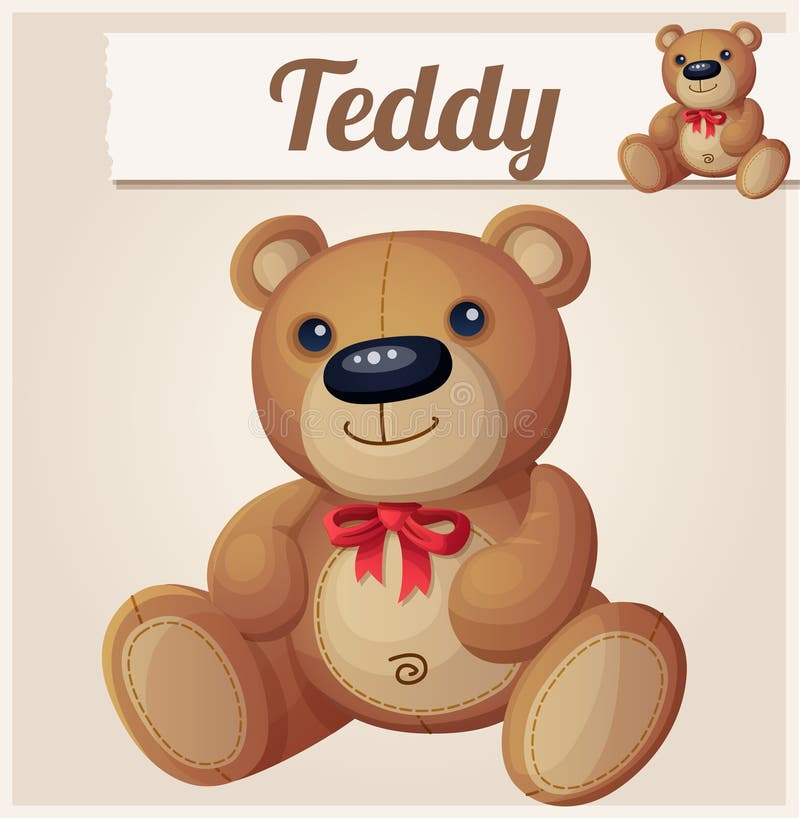 Ours De Nounours Avec La Proue Rouge Illustration de Vecteur ...