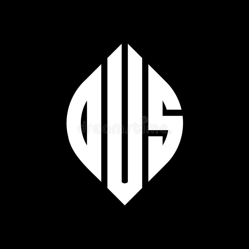 OUS Circle Letter Logo Design with Circle and Ellipse Shape. OUS ...