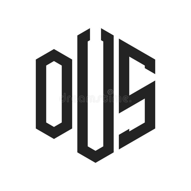 OUS Logo Design. Initial Letter OUS Monogram Logo Using Hexagon Shape ...