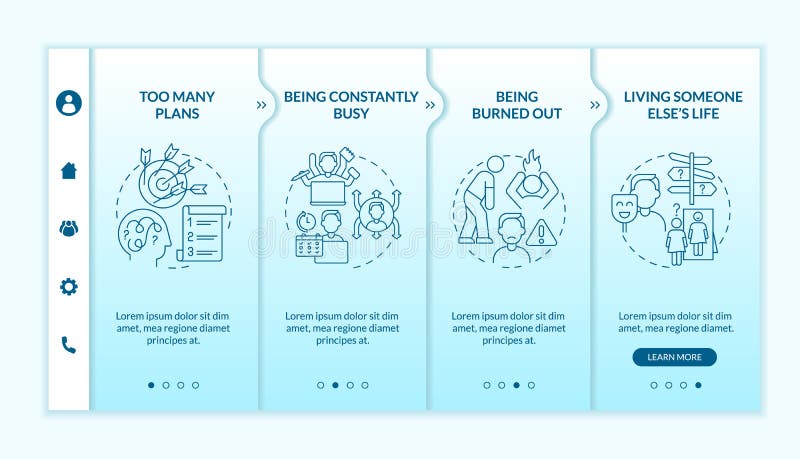 Out of Balance Life Loop Infographic Template Stock Vector ...