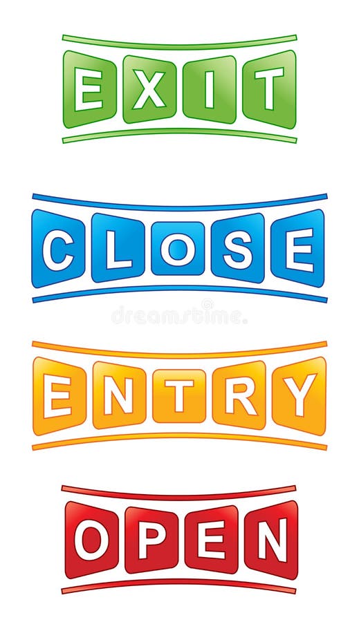 In out banner stock vector. Illustration of away, rescue - 29044087