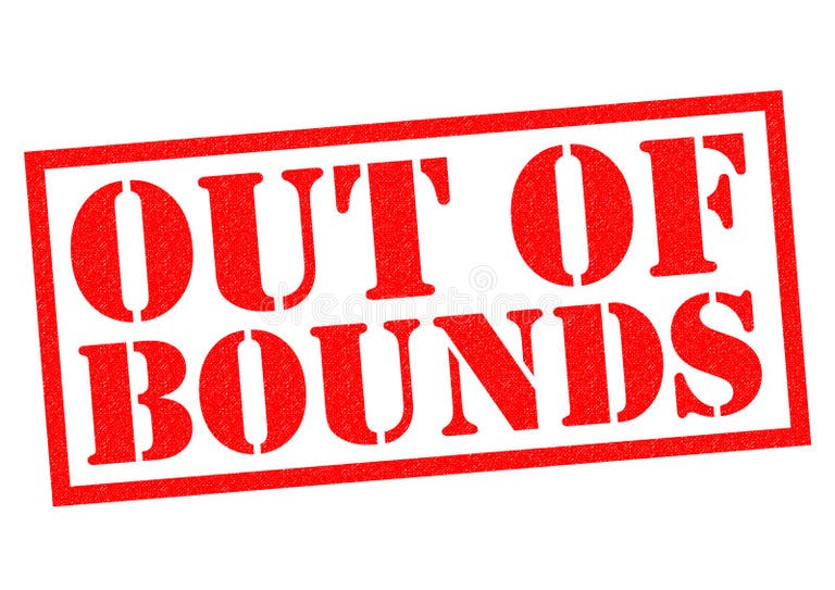 Out of bounds stock illustration. Illustration of disallowed - 86680774
