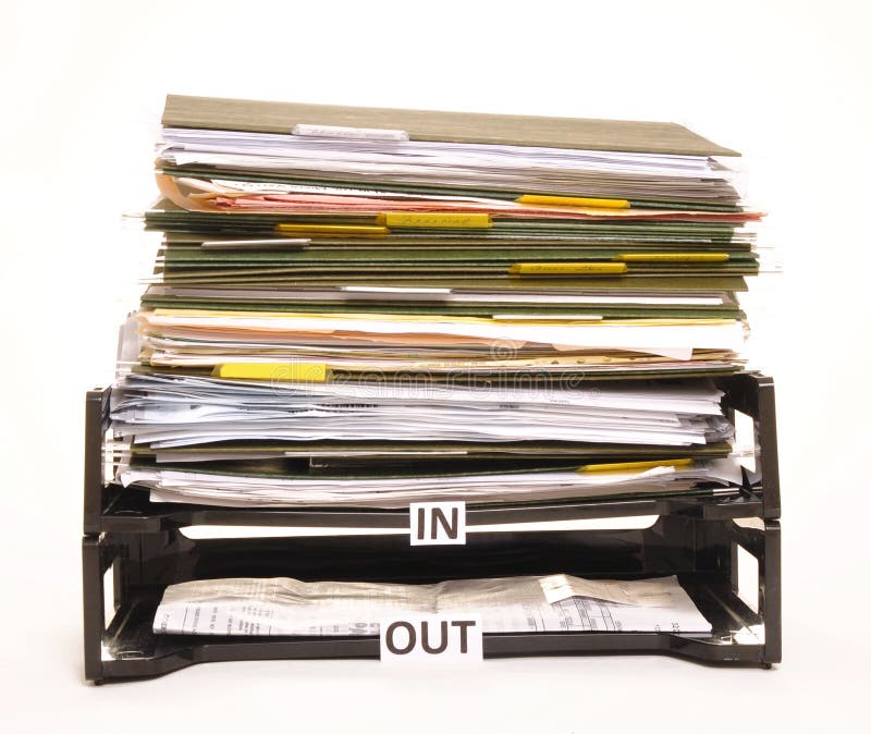 In/Out box stock photo. Image of organization, business - 17673536