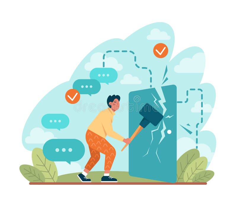 Breaking Out Box Stock Illustrations – 113 Breaking Out Box Stock ...