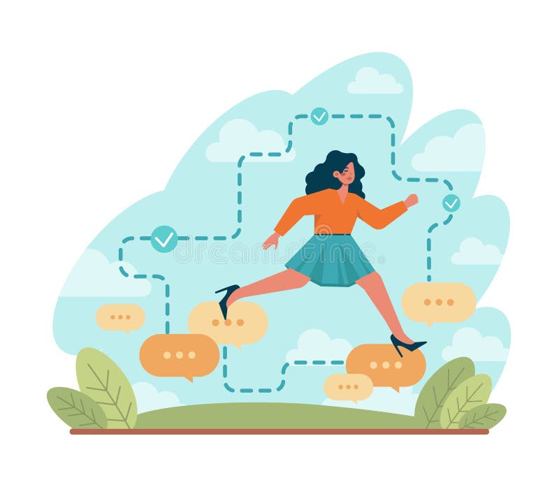 Out of the Box Concept. Breakthrough a Barrier, Problem Solution Stock ...