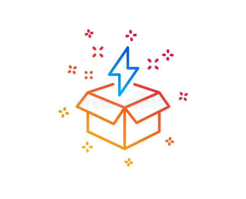 Out of the Box Line Icon. Creativity Sign. Vector Stock Vector ...