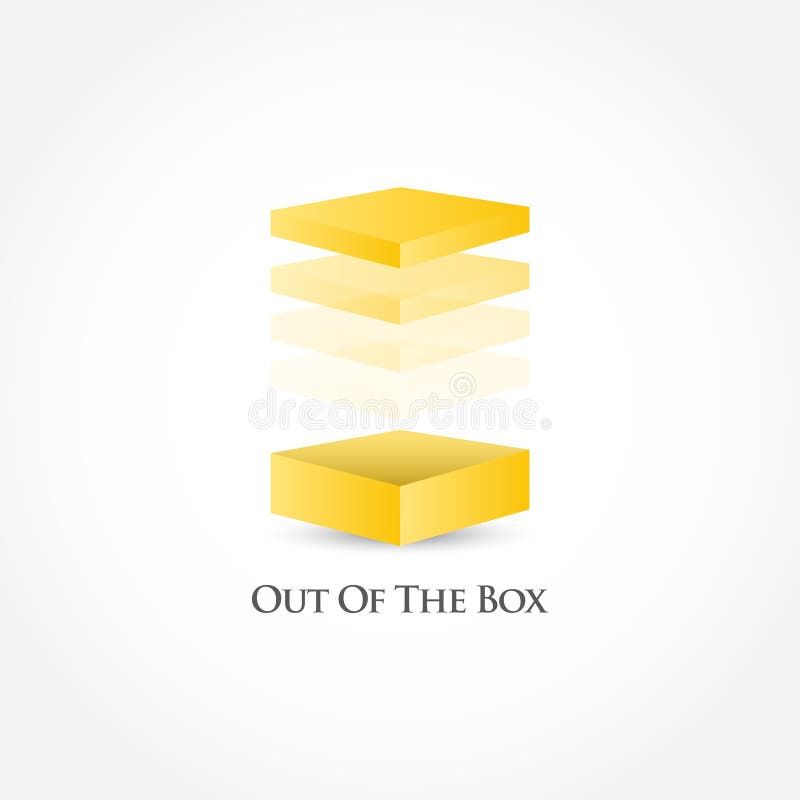 Out of the Box Vector Template Design Illustration Stock Vector ...