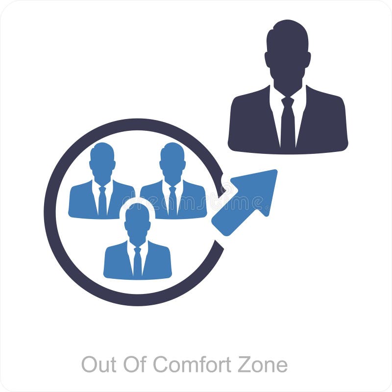 Out of Comfort Zone stock illustration. Illustration of think - 340074146