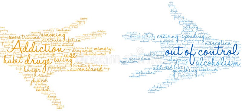 Out of Control Word Cloud stock vector. Illustration of experiences ...