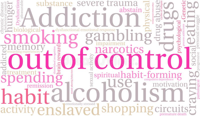 Out Of Control Word Cloud stock vector. Illustration of forming - 100126522