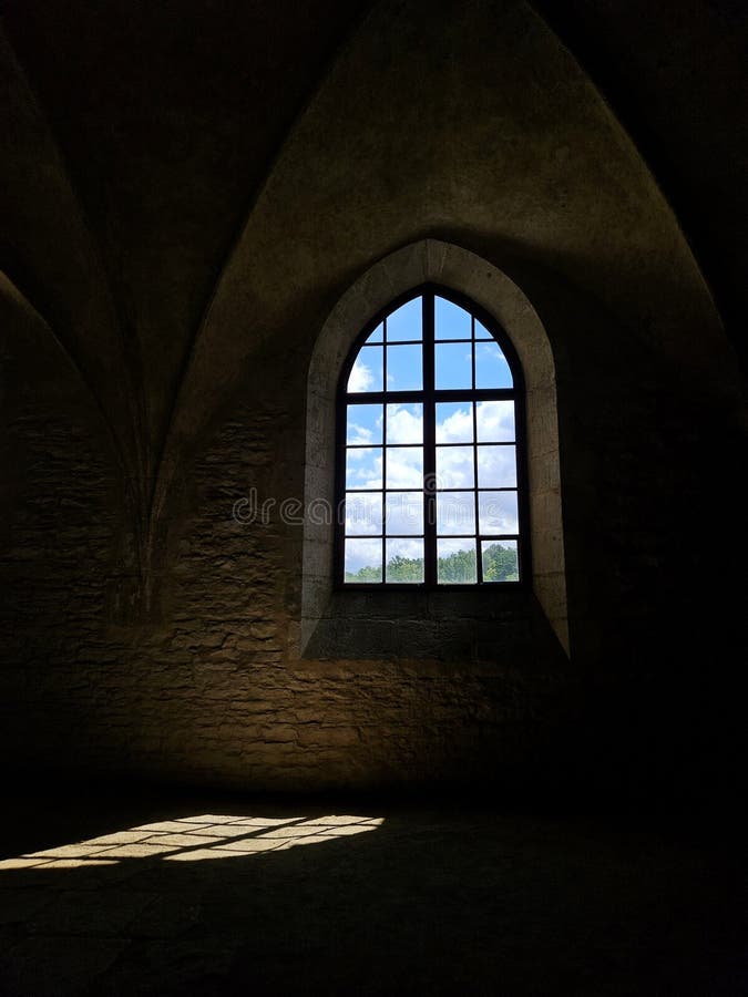 Out of the Dark. Church Window Stock Image - Image of church, dark ...