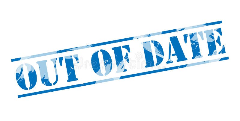 Out of date blue stamp stock illustration. Illustration of sign - 97561610