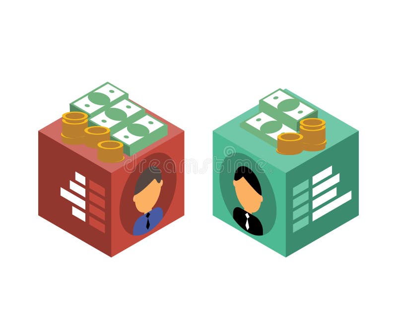 Out Earn Means Earn More Money Than Someone Else Stock Vector ...