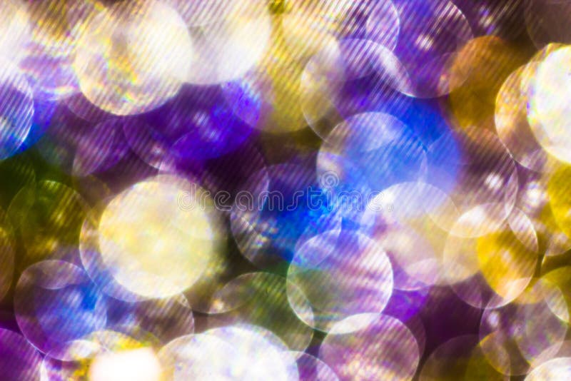 Out of Focus Color Lights through the Sieve Stock Photo - Image of ...