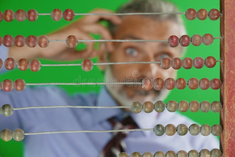 Man with abacus stock image. Image of accountant, frame - 27086569