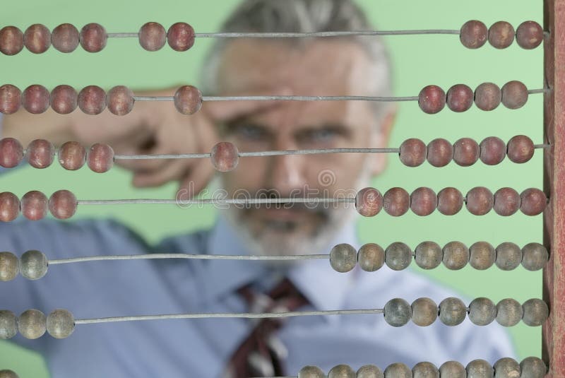 Man with abacus stock image. Image of accountant, frame - 27086569