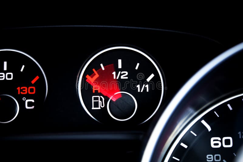 Empty Gas Tank stock image. Image of gasoline, macro, needle - 5751795