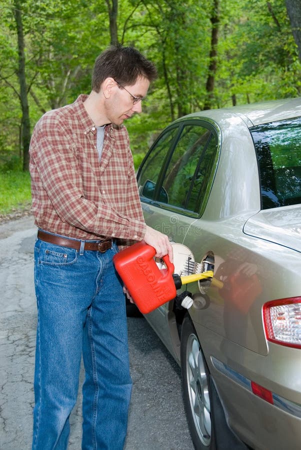 Out of Gas stock image. Image of holding, pouring, desolate - 739143