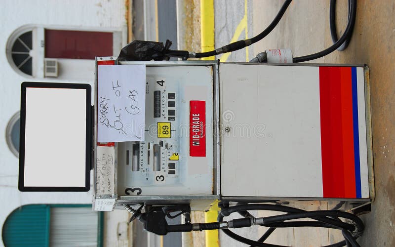 Pre-pay fuel pump stock photo. Image of premium, card - 23209108