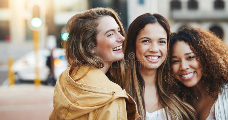 Out Having Fun with the Besties. Three Friends Having Fun in the City ... Out Having Fun with the Besties. Three Friends Having Fun in the City ...