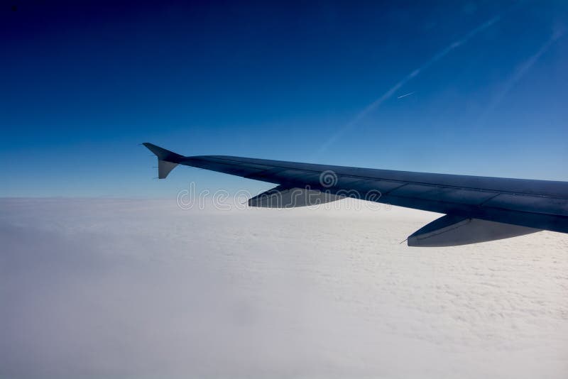 Out Jet Window Jet Wing in Air Stock Image - Image of runway, jetwing ...
