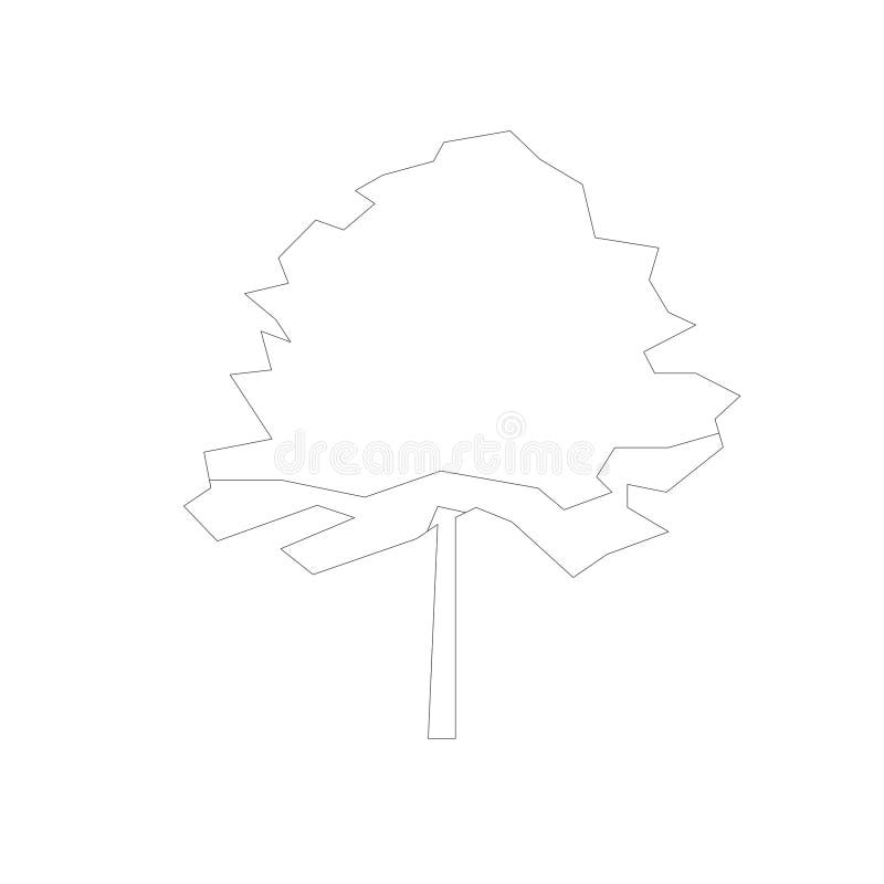 Sketch Line Plan Tree Stock Illustrations – 813 Sketch Line Plan Tree ...