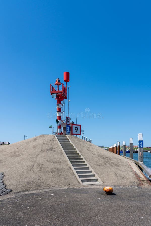 Out look tower at the pier stock image. Image of mediterranean - 302296605